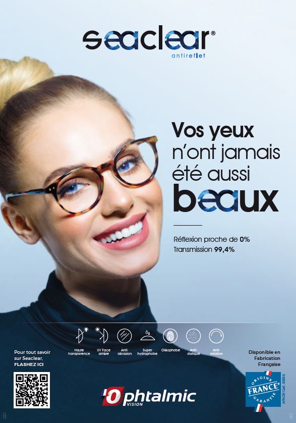 Seaclear, le nouvel antireflets d'Ophtalmic