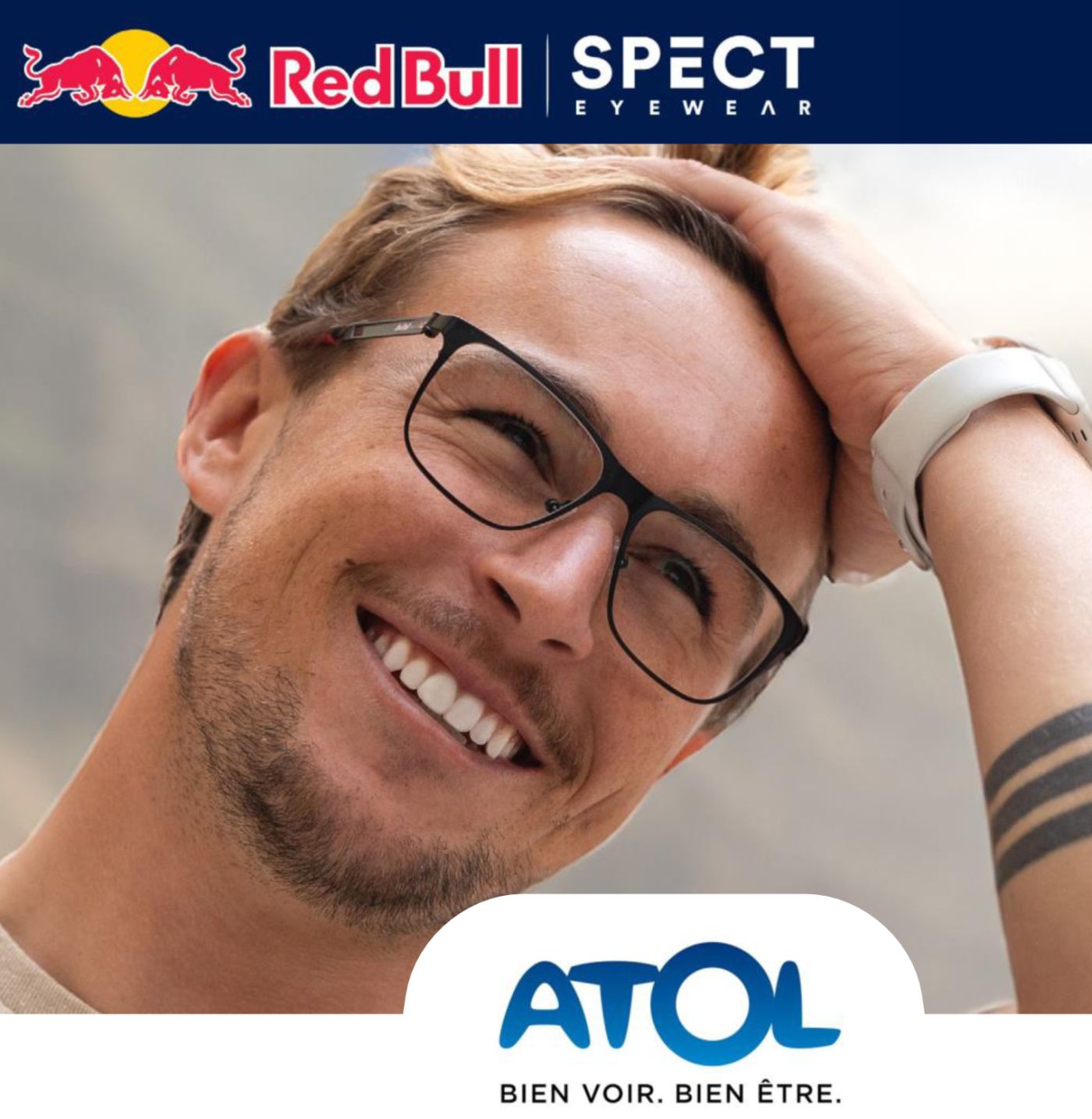 Des montures optiques Red Bull chez Atol